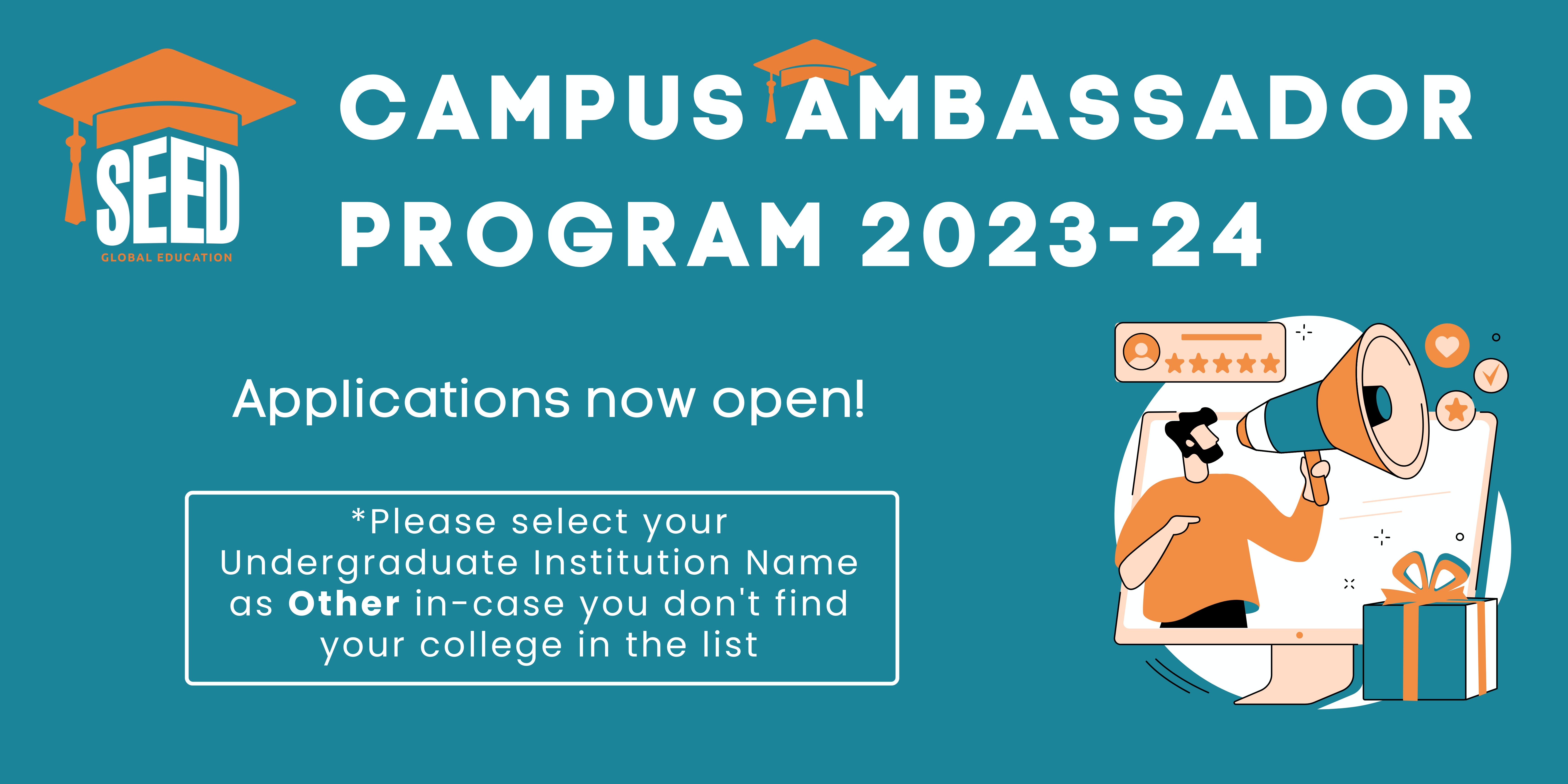 SEED Campus Ambassador Programme 2023-24
